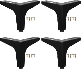 Valiclud 4 St&uuml;ck Teiliges Dreieckige Sofabeine Robuste M&ouml;belbeine aus Metall Kratzfeste Stabile Tisch Schrankf&uuml;&szlig;e Einfache Montage Geeignet f&uuml;r Sofa Schrank Ti