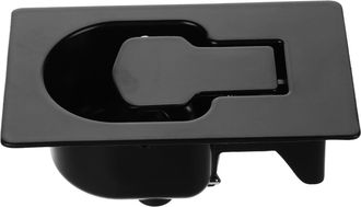 BESPORTBLE SHINEOFI 4 Zoll Zuggriff aus Zinklegierung Galvanisierter Schwarzer Metallgriff f&uuml;r Relaxsessel Sofa und B&uuml;rom&ouml;bel Quadratischer Ersatzgriff f&uuml;r Liege