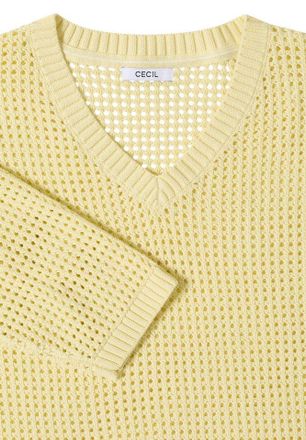 Cecil Strickpullover TOS_Crochet V-neck