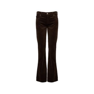 7 For All Mankind Pantalon flare uni en velours