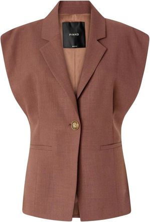 Pinko Pinko, Femme, Vestes, Brun, Taille: 36 FR Floella Giacca