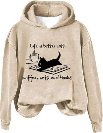 Generic Uwdiohq Sweat a Capuche Femme Sweat A Capuche Femme Epais Moche De Noel Homme &Agrave; Noir Cooling Hoodie Towel Veste Pull Plaid Couple No&euml;l Col Pointe Ladi