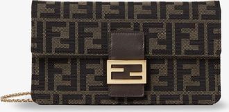 Fendi Wallet on Chain Tube FF Zucca fabric crossbody bag - FENDI - gender_Woman