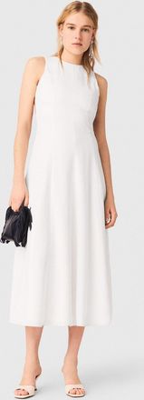 Maje R&uuml;ckenfreies Midikleid - Wei&szlig; - Maje