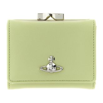 Vivienne Westwood Femme, Accessoires, Vert, Taille: ONE Size Small Frame Wallet