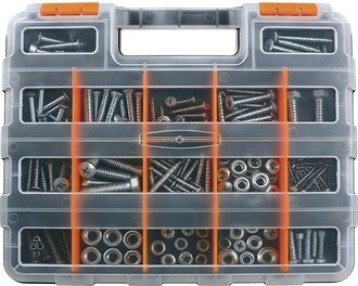 Generico Hardware-Organizer mit 34 F&auml;chern, Aufbewahrungsbeh&auml;lter f&uuml;r N&auml;gel, Schrauben, Bolzen, langlebig, mit N&uuml;ssen, Perlen, Schmuck, Angelzubeh&ouml;r