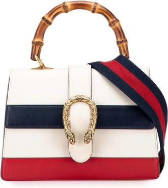 Gucci Hobo Bags - Medium Leather Bamboo Dionysus Web Satchel - Gr. unisize - in Weiß - für Damen