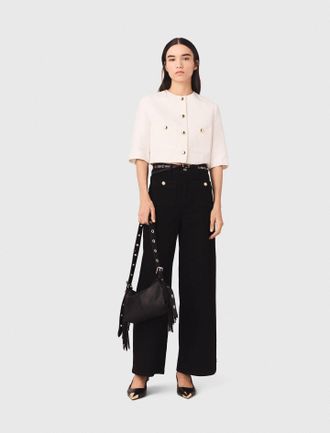 Maje Gerade Jeans Mit Aufgesetzten Taschen - Schwarz - Maje