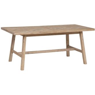 Atmosphera Table &agrave; manger extensible Aeris en bois pour 6 &agrave; 8 personnes