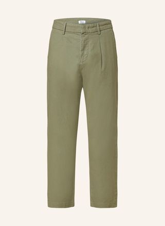 Paul Paul Chino Tapered Fit Mit Leinen gruen