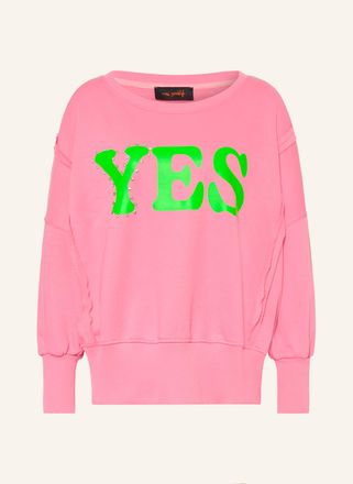Miss Goodlife Miss Goodlife Sweatshirt Mit Schmucksteinen pink