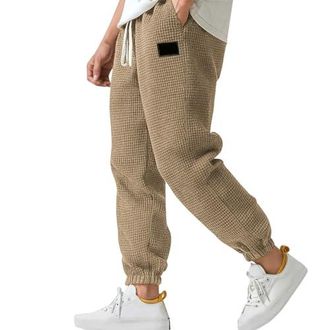 Generic Pantalon sarouel pour homme, confort en plein air, taille &eacute;lastique, pantalon de loisirs, pantalon de sport avec poches de cordon de serrage, pantalon