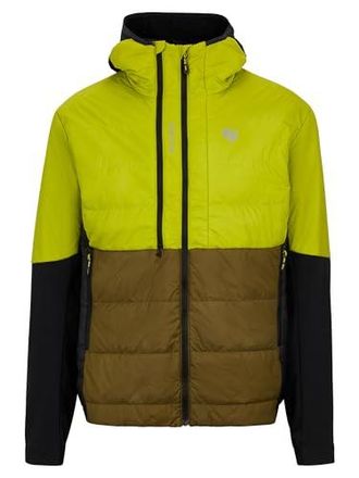 Ziener Nakalo-z Veste Hybride Skitour | Primaloft Coupe-Vent et imperméable, Herbe électrique, 62 cm Homme