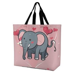 Generic Style De Gribouillage Monochrome En Forme De Coeur Et De Queue Sac Courses D&eacute;contract&eacute; Sacs De Courses R&eacute;utilisable Sac &Agrave; Bandouli&egrave;re Pour Shopping Gy