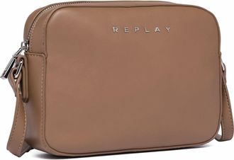 Replay Damen Umh&auml;ngetasche aus Kunstleder, Dirty Pale Beige 074 (Beige), Onesize