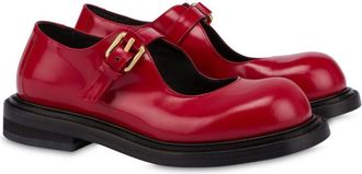 Moschino mocassins Olivia &agrave; boucle - Rouge