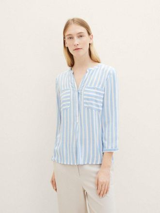 Tom Tailor Langarmbluse Blusen & Shirts Bluse mit Streifenmuster