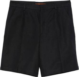 Ermenegildo Zegna Homme, Shorts, Bleu, Taille: 4XL Short en coton et lin
