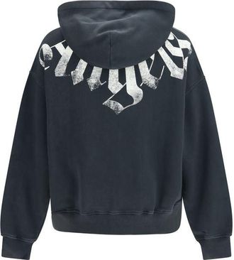 Palm Angels Mens Black Cotton Sweatshirt Clothing