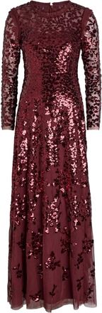 Needle & Thread sequinnes floral gown - Rot