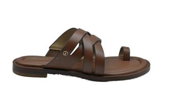 Michael Kors Sandalen - Brown Low Shoes With Crisscross Straps - Gr. 9 - in Braun - f&uuml;r Damen