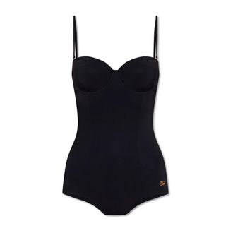 Dolce & Gabbana Balconette Badeanzug - - Swimwear - Damen - Schwarzk - XL