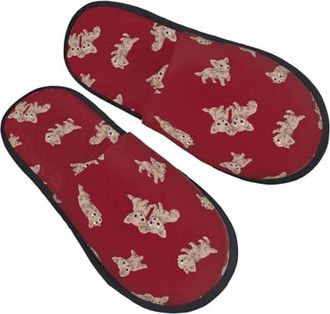 Generic Chihuahua Mignon Unisexe Chaussures De Maison Chaud Pantoufles Antid&eacute;rapantes Slippers Pour Ext&eacute;rieur Maison Automne L