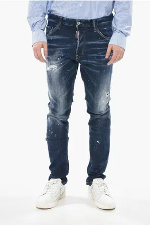 Dsquared2 Jeans COOL GUY Vintage Effect With Leather Patch 16cm size 42
