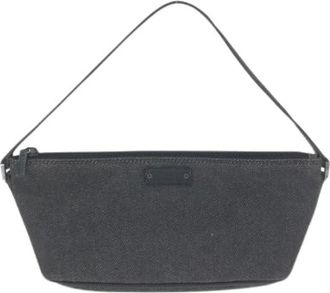 Gucci Sac bandouli&egrave;re en jean et cuir Pre-owned - Femme - Pre-owned - Noir - Taille: ONE Size