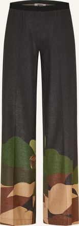 Siyu Siyu Marlenehose Mit Glitzergarn schwarz