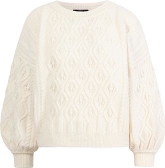 Ivko O-Ausschnitt Pullover, Strukturmuster