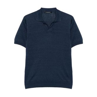 Tagliatore Polo Shirts - - Tops - Herren - Blau - 2XL