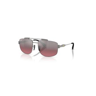 Ray-Ban Rb3789m Scuderia Ferrari Collection Sonnenbrillen Gunmetal Fassung Violett Glas Polarisiert 58-18