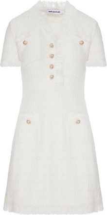 Self Portrait Kurzes Kleid - Nude