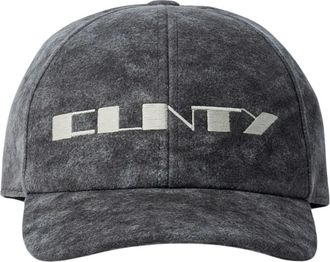 Rick Owens Homme, Accessoires, Gris, Taille: L Casquette de baseball brodée