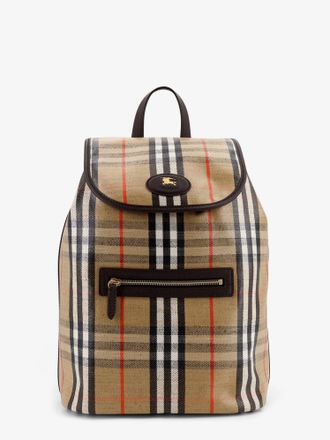 Burberry Highlands coated canvas backpack with front logo - BURBERRY - gender_Man