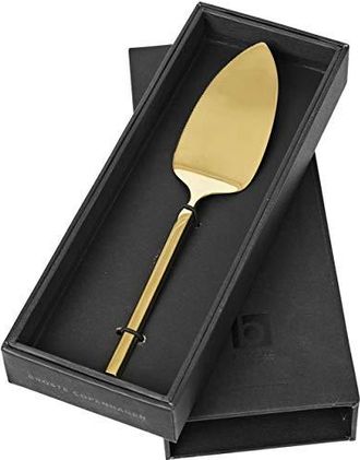 Broste Copenhagen Broste Copenhagen 14479022 Tvis Tortenheber, Edelstahl, Gold, 26,5cm