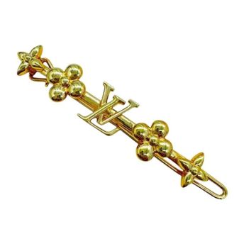 Louis Vuitton Accessoire pour cheveux en m&eacute;tal Pre-owned - Femme - Pre-owned - Jaune - Taille: ONE Size