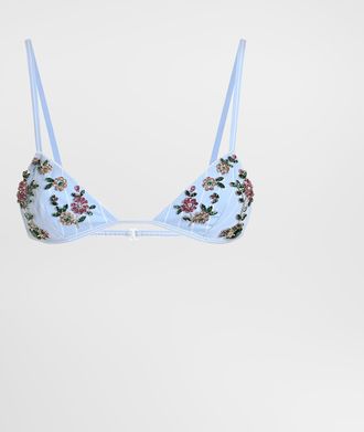 Dolce & Gabbana Striped Poplin Bra With Embroidery - Frau Unterw&auml;sche n/d 3