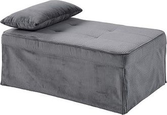 Atlantic Home Collection ATLANTIC home collection Multifunktionshocker Finn, Kordbezug, extra breit, 100 x 70 x 43 cm