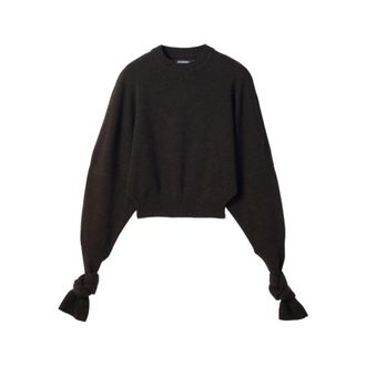 Jacquemus Pullover mit Rundhalsausschnitt - - Knitwear - Damen - Braun - S
