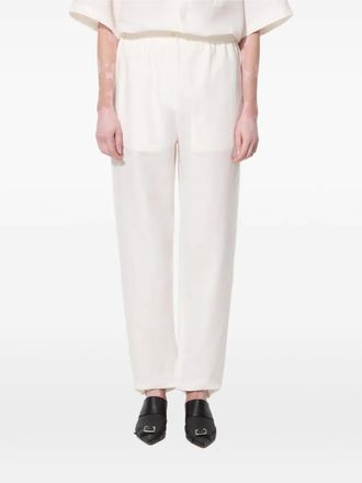 PANGAIA pantalon &agrave; taille &eacute;lastiqu&eacute;e - Tons neutres