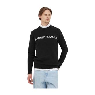 Bruuns Bazaar Herren, Strickwaren, Schwarzk, LGr&ouml;&szlig;e