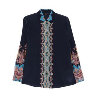Etro L&auml;ssiges Baumwollhemd f&uuml;r M&auml;nner - - Blouses & Shirts - Damen - Blau - XS