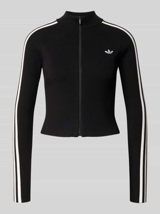 adidas Originals Slim Fit Strickjacke mit Label-Stitching
