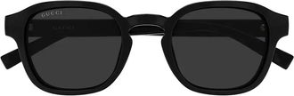 Gucci Runde Sonnenbrille - - Accessories - unisex - Schwarzk - 49 MM