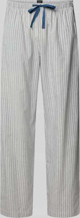 Schiesser Pyjama-Hose aus Baumwoll-Leinen-Mix mit elastischem Bund