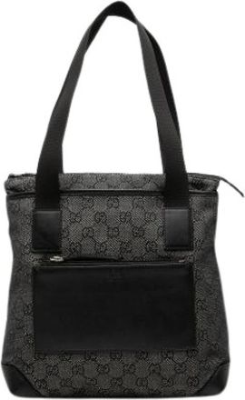 Gucci Pre-owned Denim Tote Bag - - Pre-owned - Damen - Schwarzk - ONE SIZE
