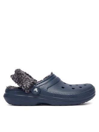 Crocs Pantoletten Classic Fleece Lined Clog Quartz 211396 Dunkelblau