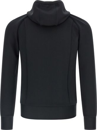 Valentino Garavani Technical Jersey with 3D VLogo Hoodie - Black